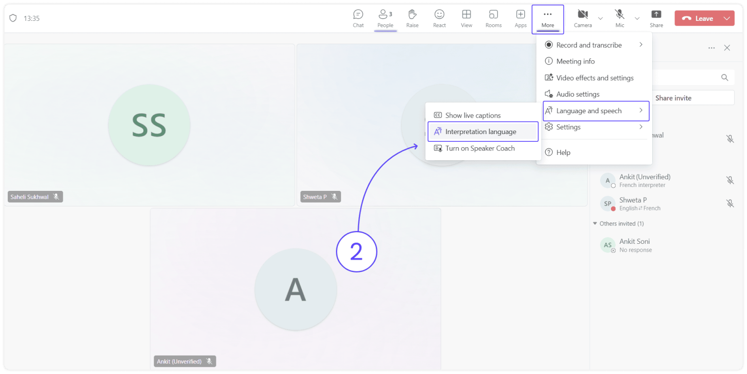 How to Enable Language Interpretation in Microsoft Teams